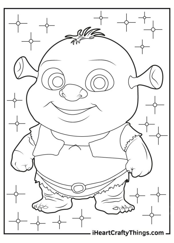 44 New Shrek Coloring Pages (100% Free To Print)
