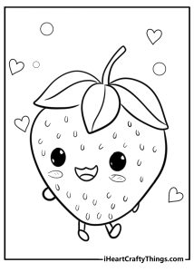 20 Strawberry Coloring Pages - Free PDF Printables For Kids