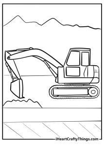 29 New Excavator Coloring Pages (100% Free To Print)