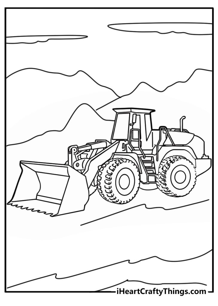 29 New Excavator Coloring Pages (100% Free To Print)