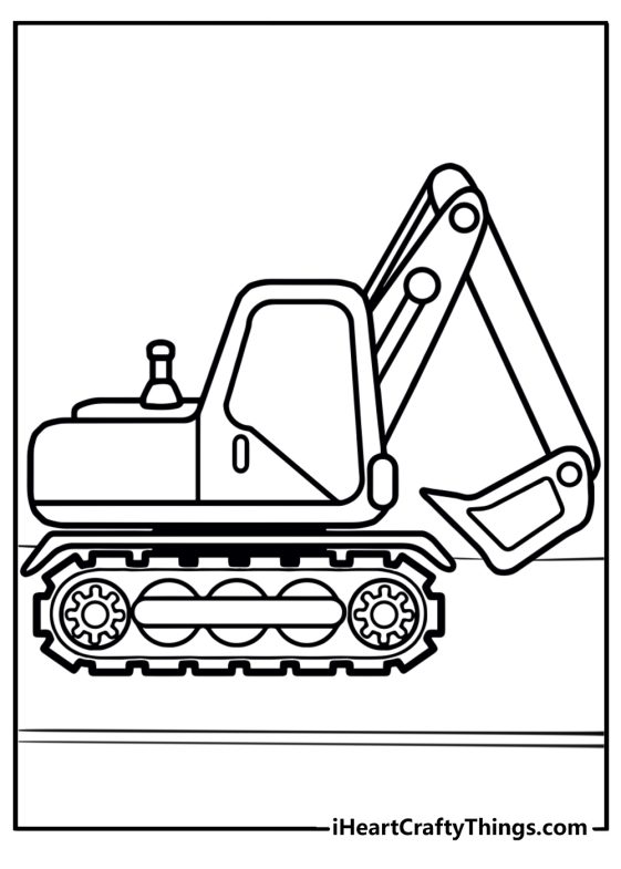 29 New Excavator Coloring Pages (100% Free To Print)