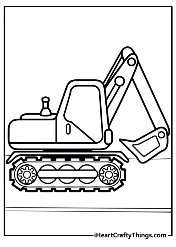 29 New Excavator Coloring Pages (100% Free To Print)