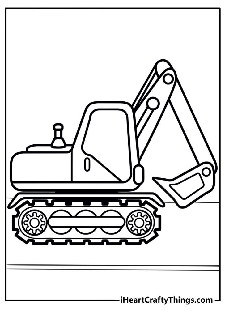 29 New Excavator Coloring Pages (100% Free To Print)