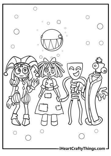 12 Free The Amazing Digital Circus Coloring Pages PDFs
