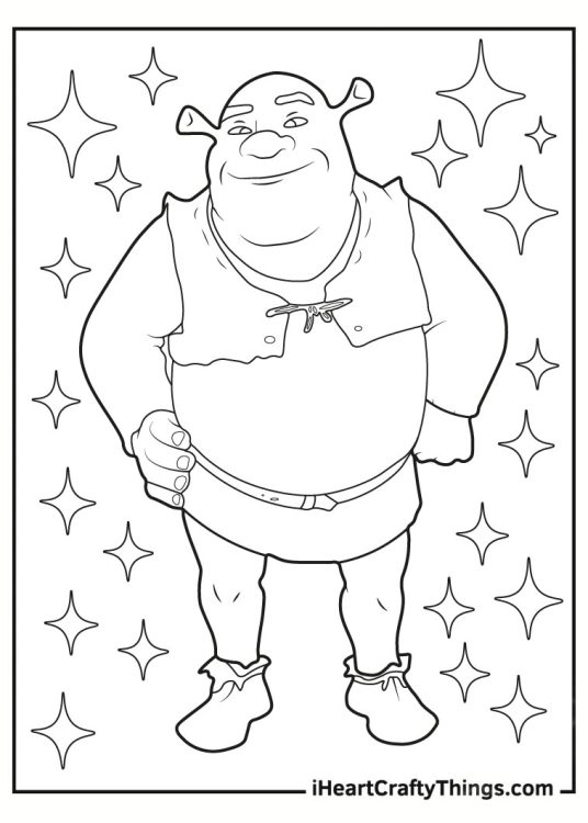44 New Shrek Coloring Pages (100% Free To Print)