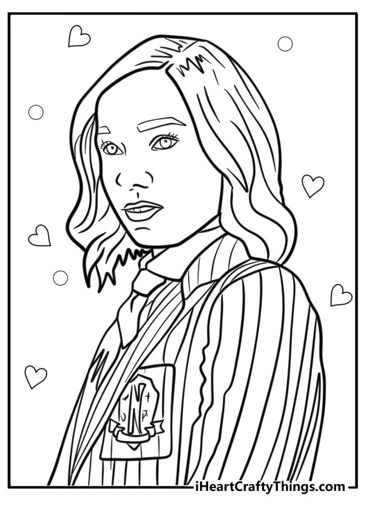 Wednesday Coloring Pages: 20 New Images To Print For Free!