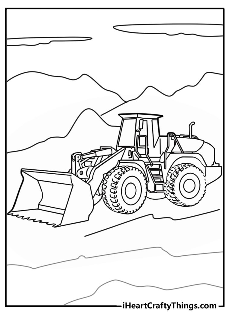 29 New Excavator Coloring Pages (100% Free To Print)