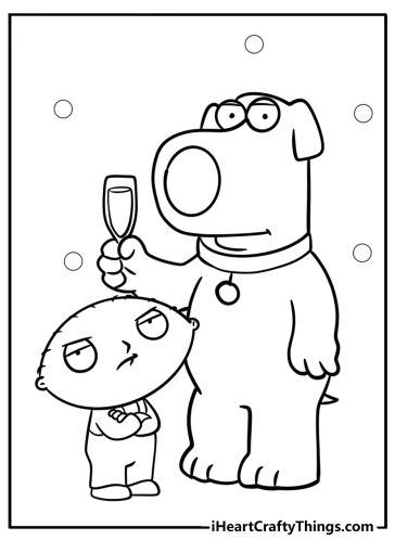 30 Family Guy Coloring Pages (Printable Cartoon Free PDFs)
