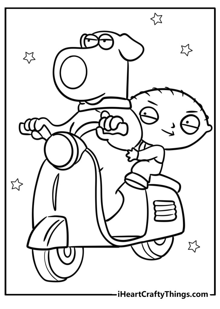 30 Family Guy Coloring Pages (Printable Cartoon Free PDFs)