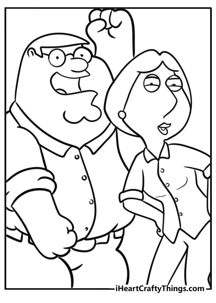30 Family Guy Coloring Pages (Printable Cartoon Free PDFs)