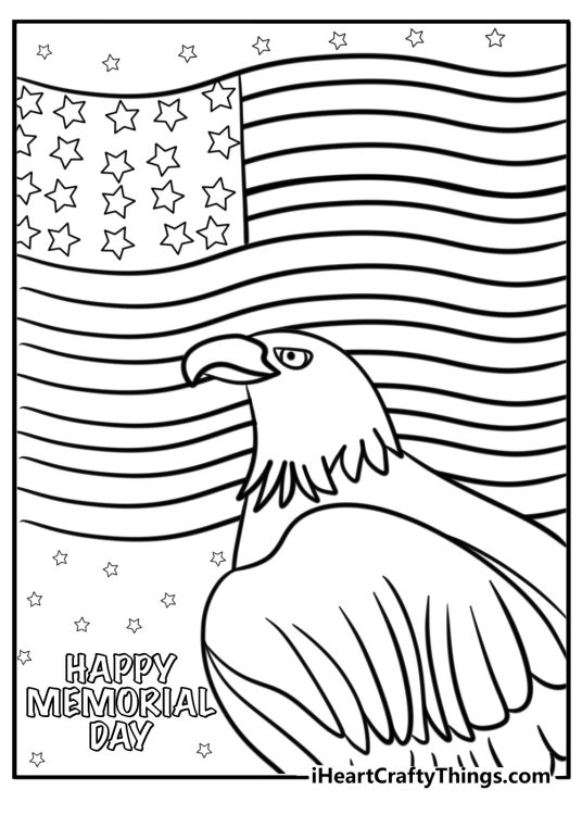 41 Free Memorial Day Coloring Pages (Easy Printable PDFs)