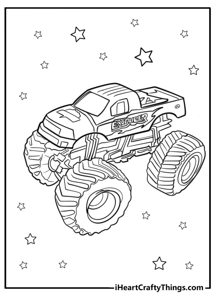 29 New Monster Jam Coloring Pages (100% Free To Print)