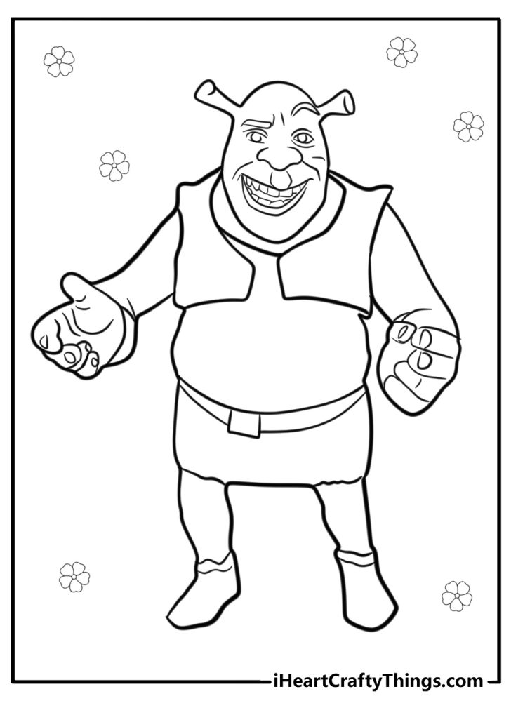 44 New Shrek Coloring Pages (100% Free To Print)