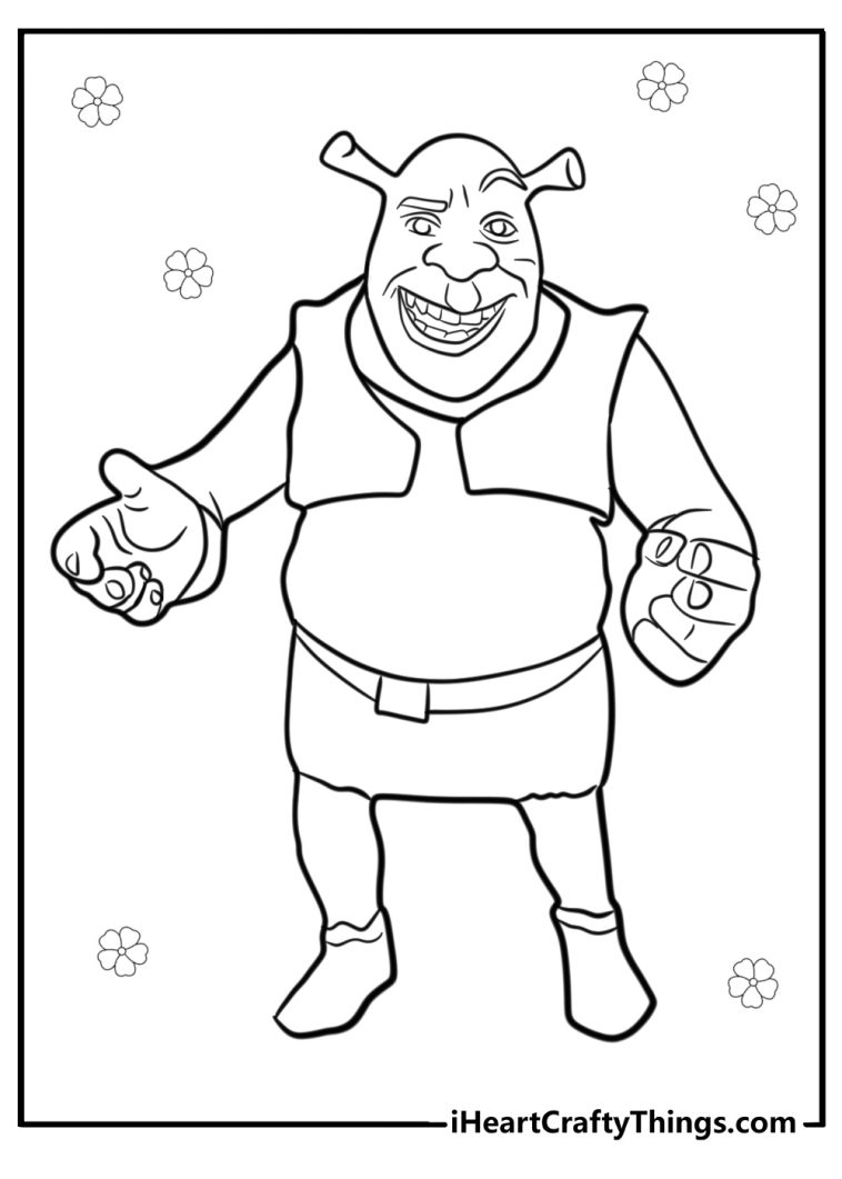 44 New Shrek Coloring Pages (100% Free To Print)