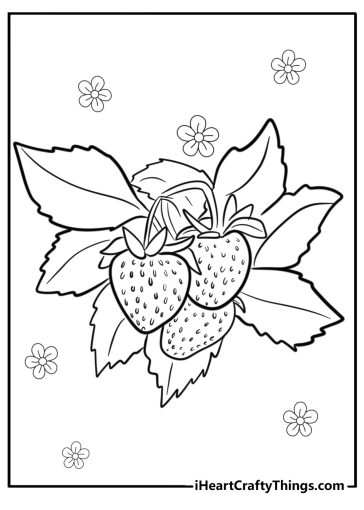 20 Strawberry Coloring Pages - Free PDF Printables For Kids