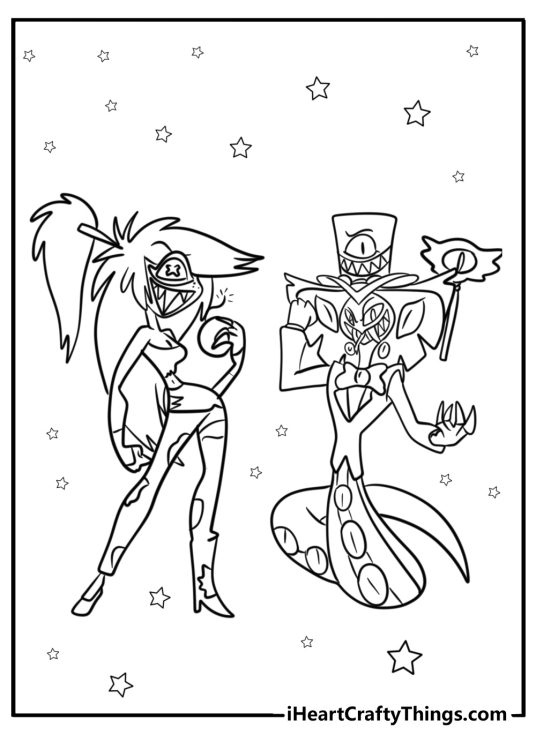 26 New Hazbin Hotel Coloring Pages (100% Free To Print)