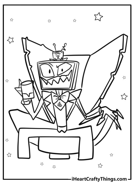 26 New Hazbin Hotel Coloring Pages (100% Free To Print)