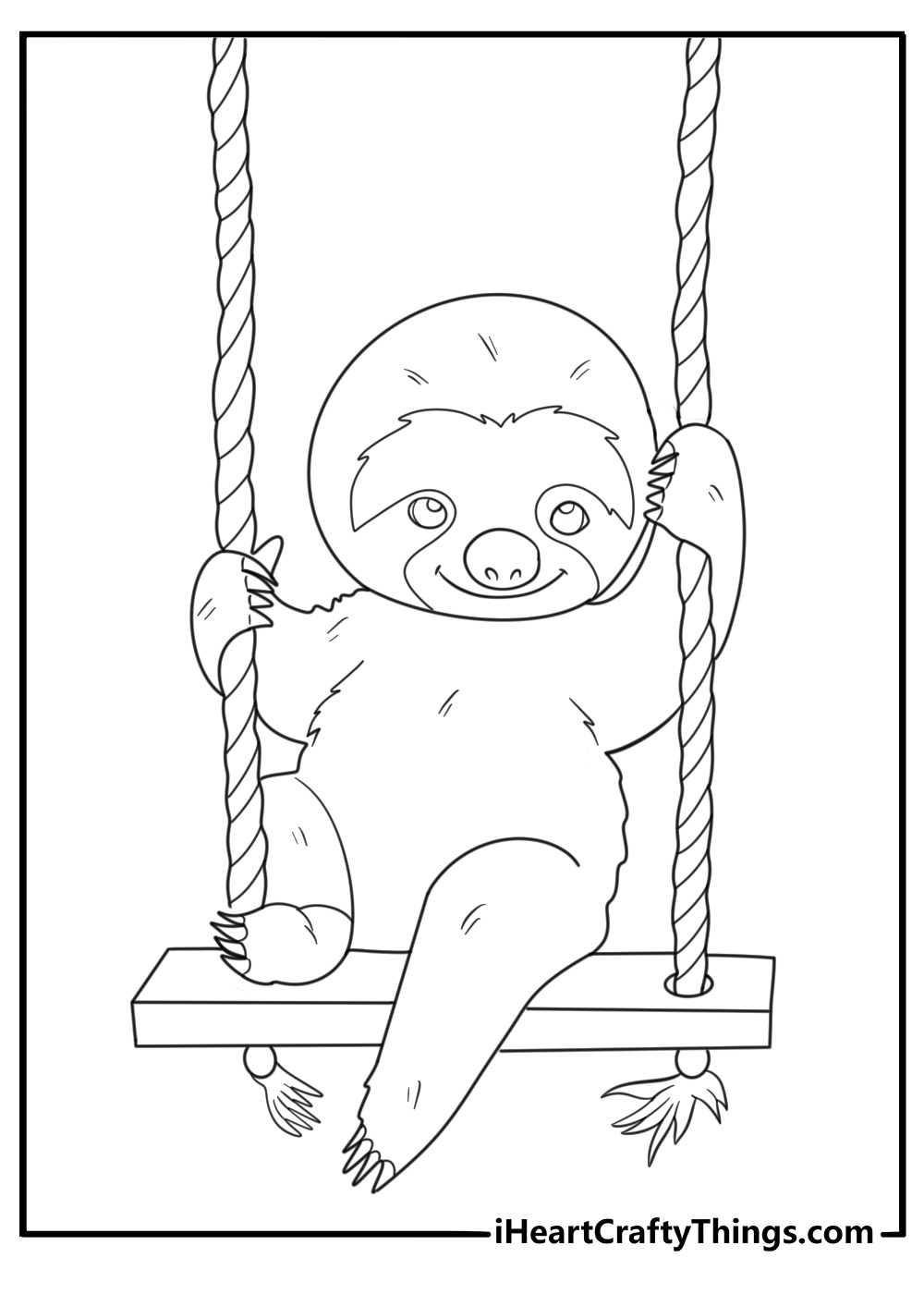 Sloth Coloring Pages (32 Free To Print Worksheets For Kids)
