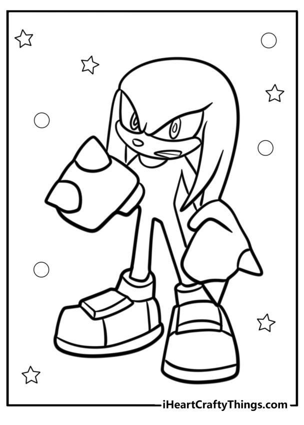 23 Knuckles Coloring Pages (100% Free To Print)
