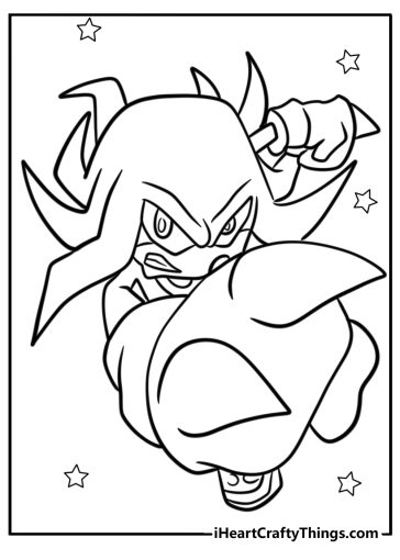 23 Knuckles Coloring Pages (100% Free To Print)