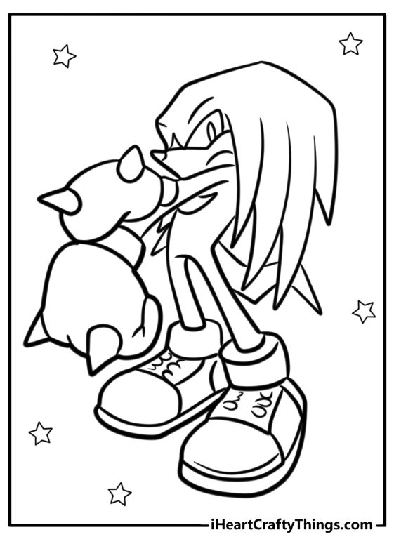 23 Knuckles Coloring Pages (100% Free To Print)