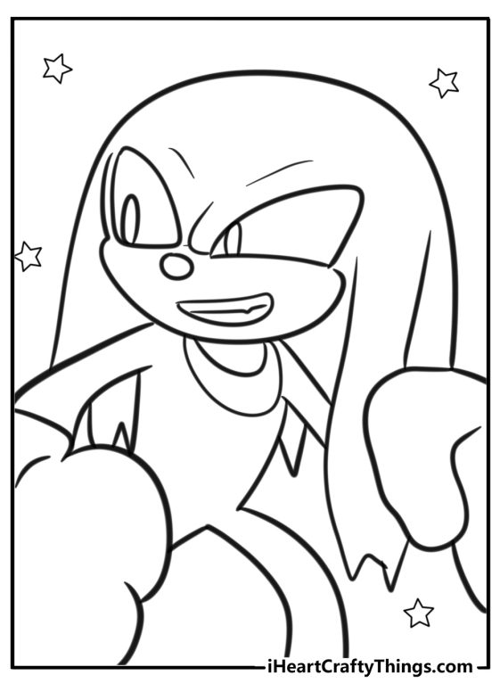 23 Knuckles Coloring Pages (100% Free To Print)