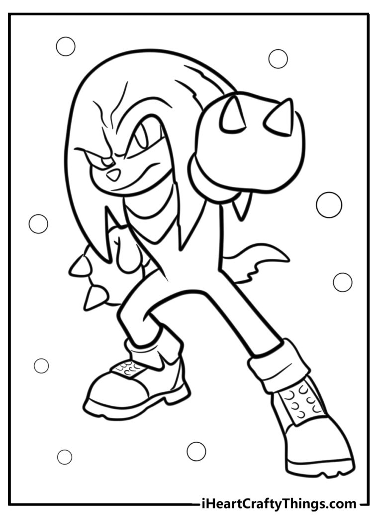 23 Knuckles Coloring Pages (100% Free To Print)