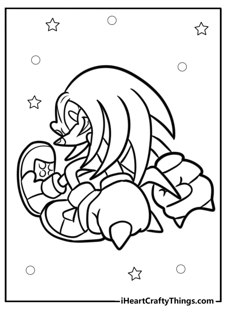 23 Knuckles Coloring Pages (100% Free To Print)