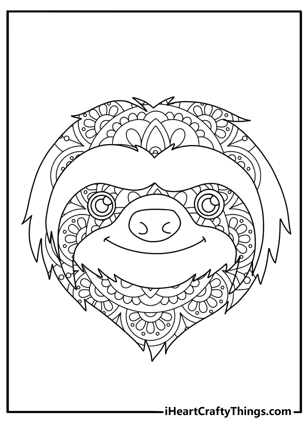 Sloth Coloring Pages (32 Free To Print Worksheets For Kids)