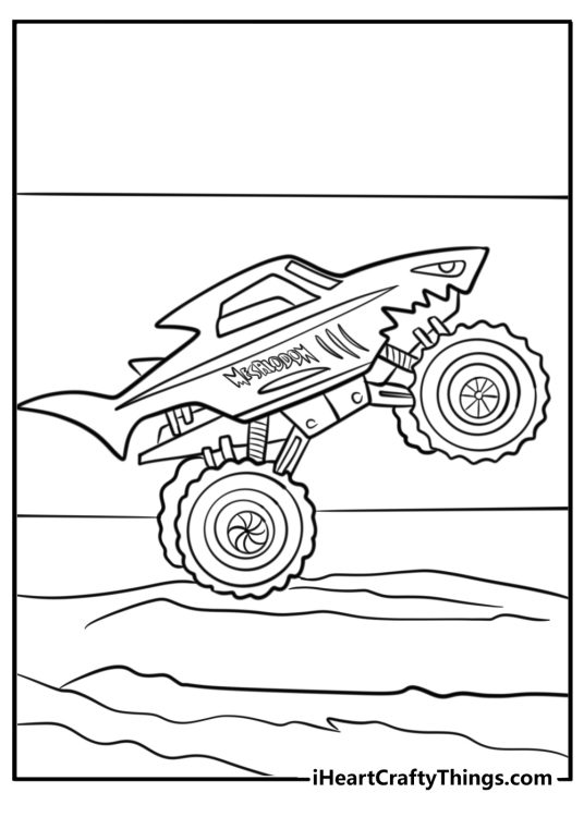 29 New Monster Jam Coloring Pages (100% Free To Print)