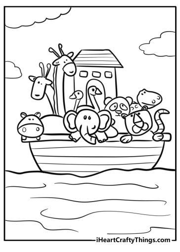 25 Noah’s Ark Coloring Pages (100% Free To Print)