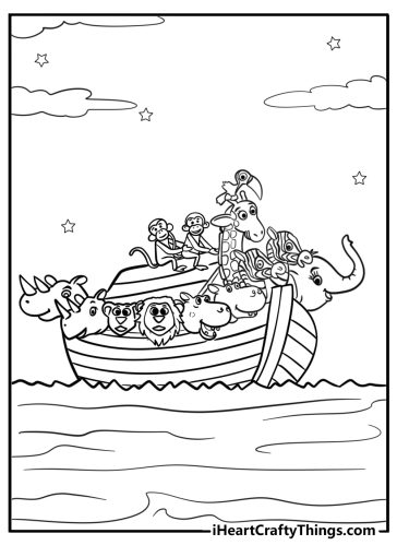 25 Noah’s Ark Coloring Pages (100% Free To Print)