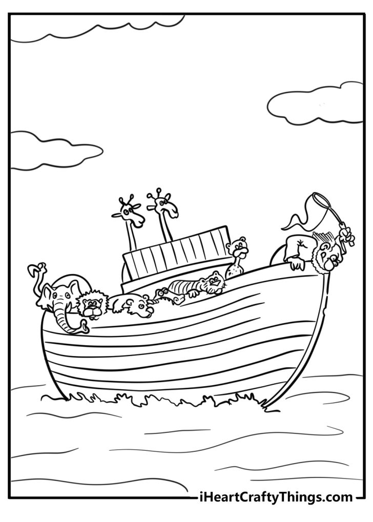 25 Noah’s Ark Coloring Pages (100% Free To Print)