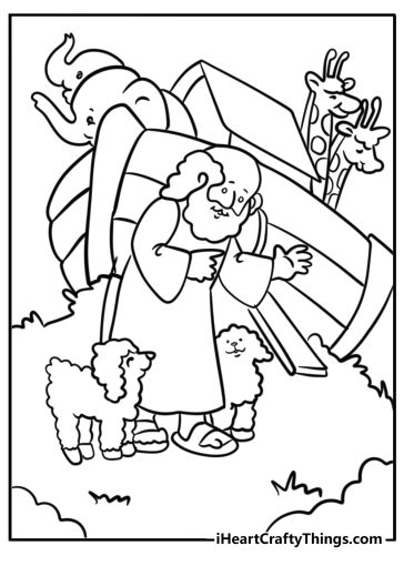 25 Noah’s Ark Coloring Pages (100% Free To Print)