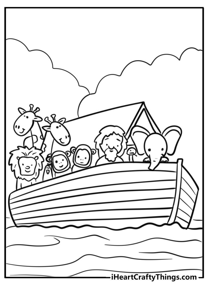 25 Noah’s Ark Coloring Pages (100% Free To Print)