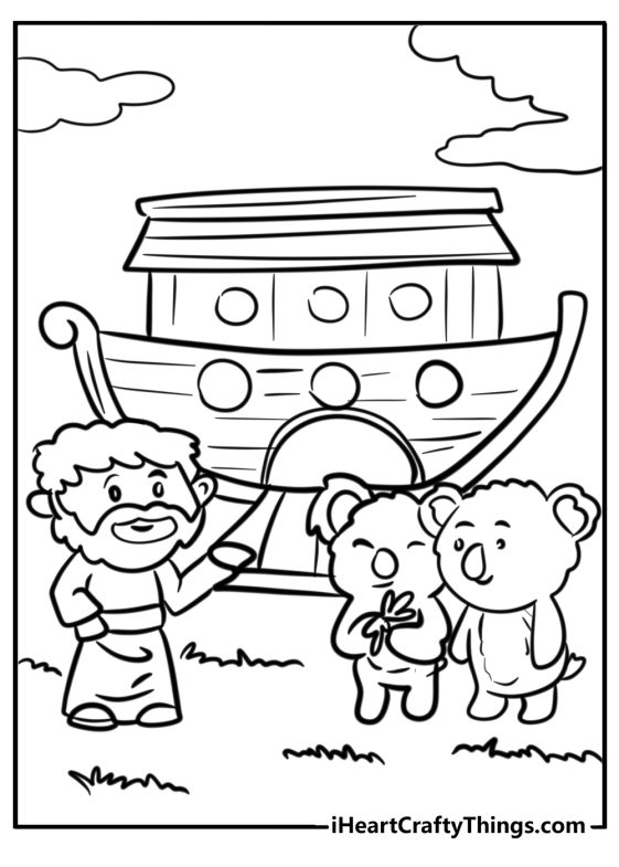 25 Noah’s Ark Coloring Pages (100% Free To Print)