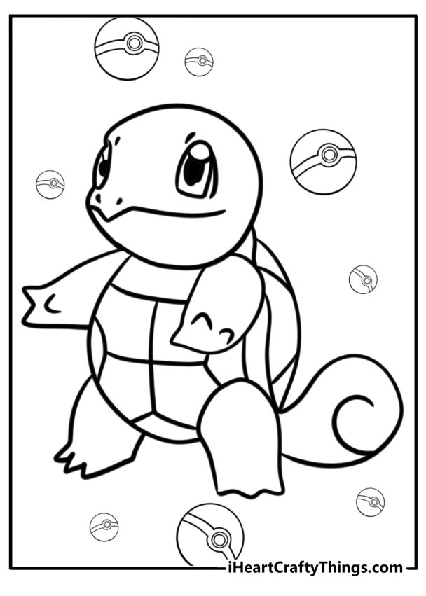 Squirtle Coloring Pages: 24 Free Printables For Pokémon Fans