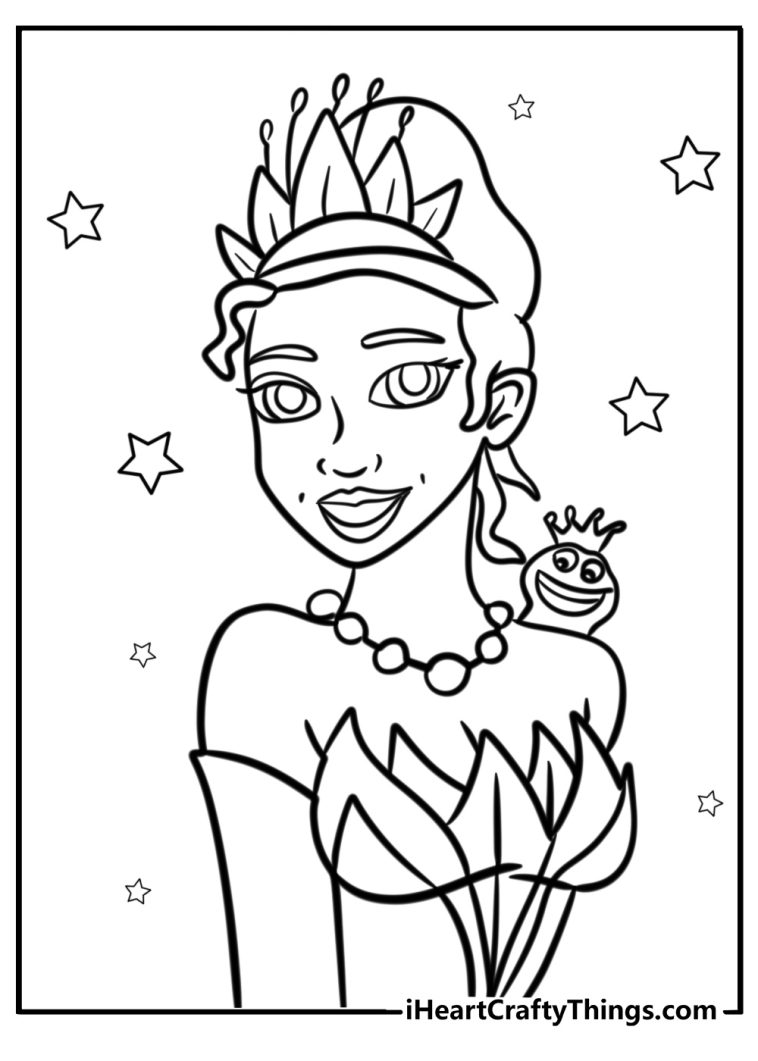 21 New Princess And The Frog Coloring Pages (100% Free To Print)