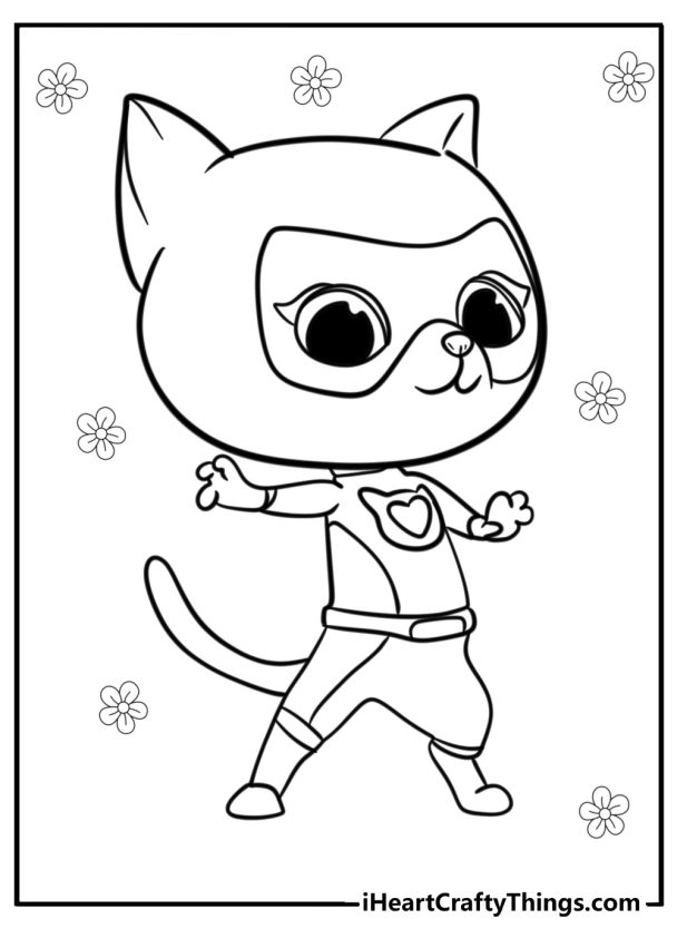 SuperKitties Coloring Pages - I Heart Crafty Things