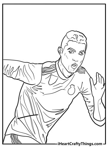 Christiano Ronaldo Coloring Pages (25 Free Printable PDFs)