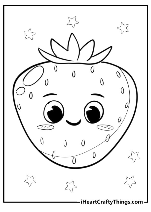 20 Strawberry Coloring Pages - Free PDF Printables For Kids