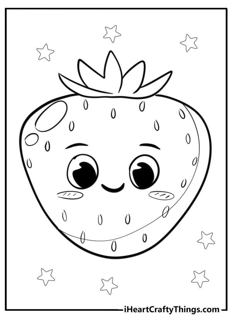 20 Strawberry Coloring Pages - Free PDF Printables For Kids