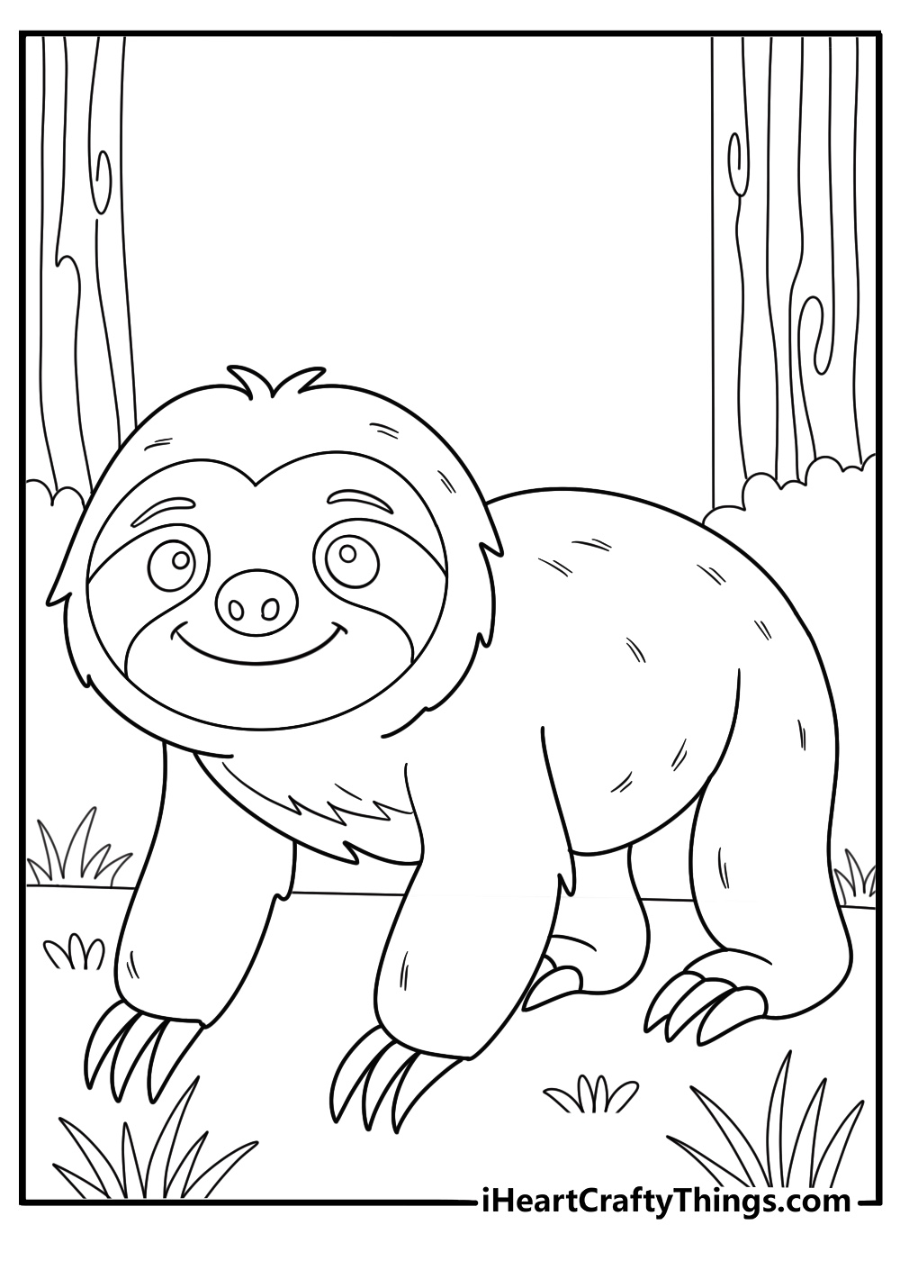 Sloth Coloring Pages (32 Free To Print Worksheets For Kids)