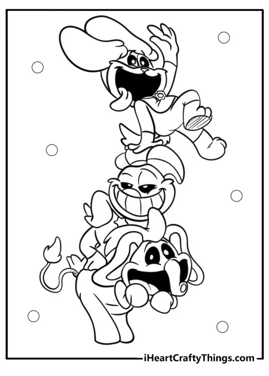 20 New Smiling Critters Coloring Pages (100% Free To Print)