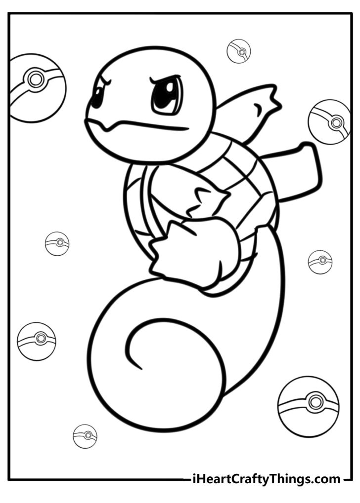 Squirtle Coloring Pages: 24 Free Printables For Pokémon Fans