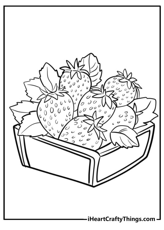 20 Strawberry Coloring Pages - Free PDF Printables For Kids
