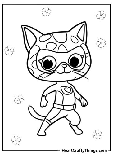 SuperKitties Coloring Pages - I Heart Crafty Things