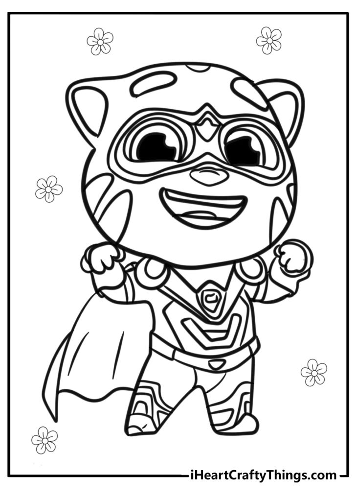 SuperKitties Coloring Pages - I Heart Crafty Things