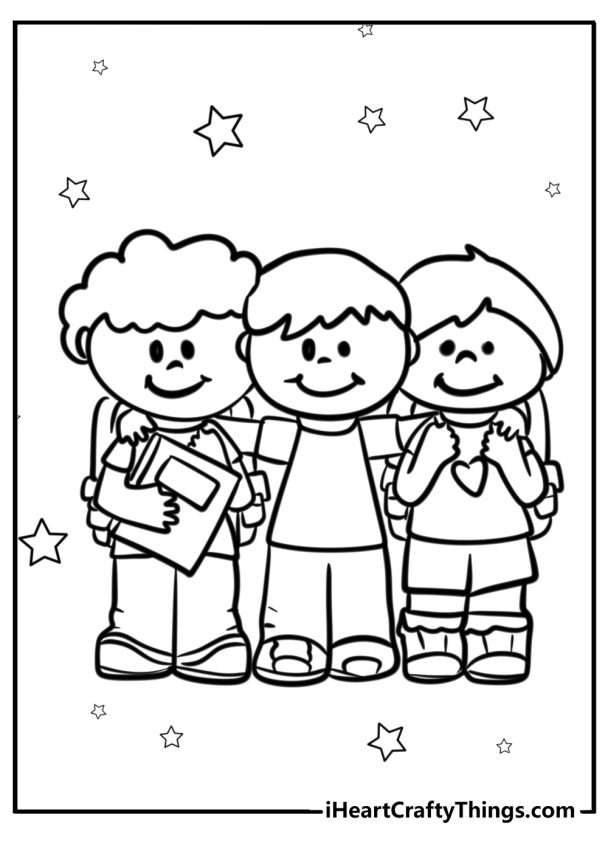 Best Friends Coloring Pages: 30 Free PDF Printables For BFFs