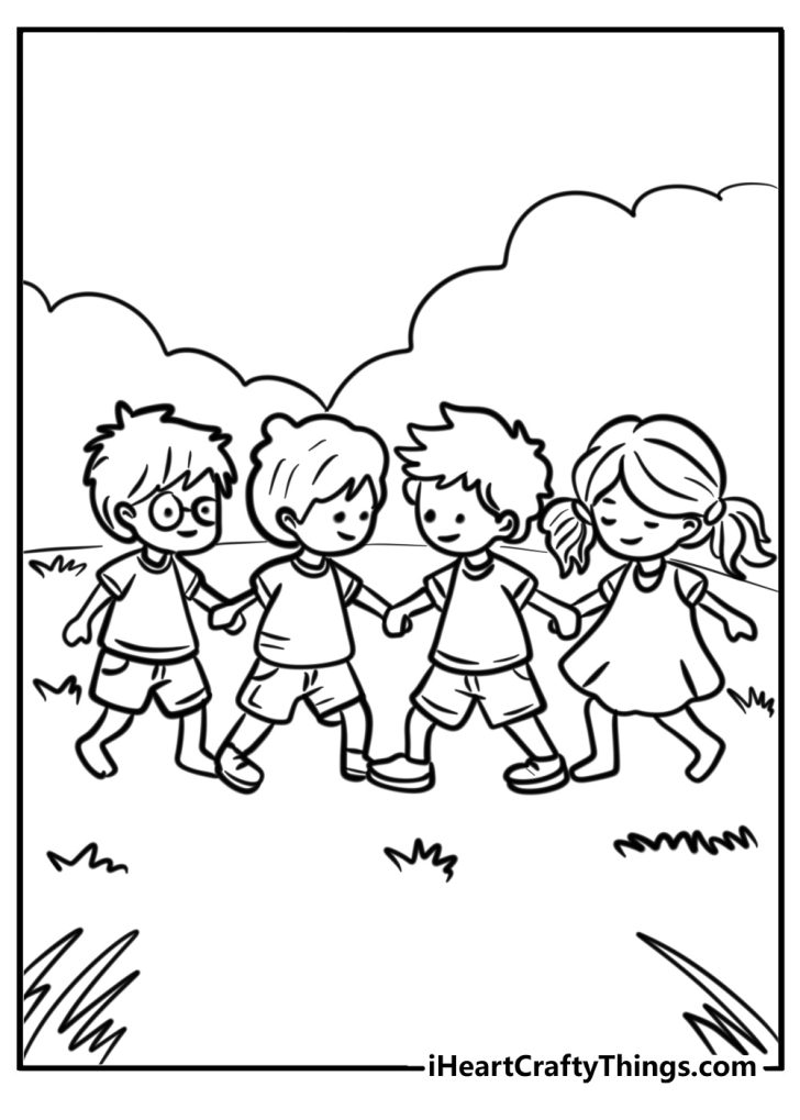 Best Friends Coloring Pages: 30 Free PDF Printables For BFFs